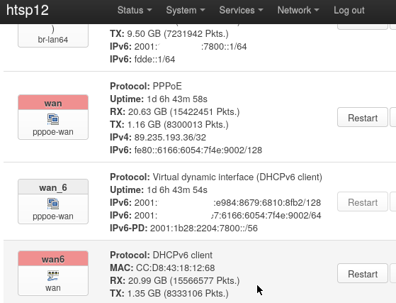 Jens Getreu's blog - Setting up an IPv6 only home network with OpenWrt